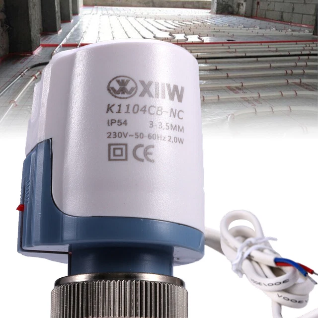 ATTUATORE ATTUATORE NC 230V per riscaldamento a pavimento distributore ...
