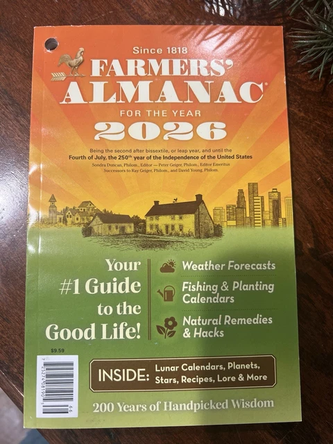 FARMERS’ ALMANAC 2026 - Last Edition - Free Same Day Shipping! $49.68 ...