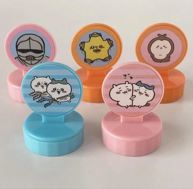 CHIIKAWA STAMP COLLECTION Set of 5 Hachiware Armorsan Star Beetle Used ...