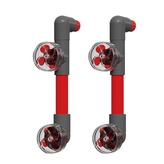 AUTOMATIC ROTATING 4 Vane Fan Kits For Aquariums Outlet Filter Screen ...