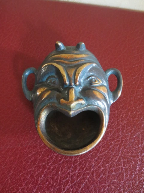 BRULE ENCENS TETE Diable En Bronze/Grotesque/Mascaron/Gothique/Demon ...