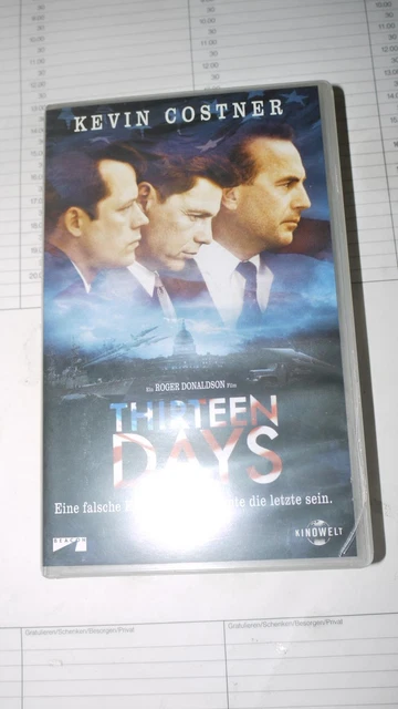 THIRTEEN DAYS VHS VIDEO Kassette Kevin Costner EUR 1,00 - PicClick FR