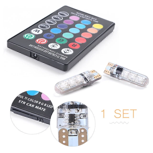 T10 5050 6 SMD RGB LED Auto Car Truck Dome Reading Light Lamp Bulbs 2PCS $10.55 - PicClick CA