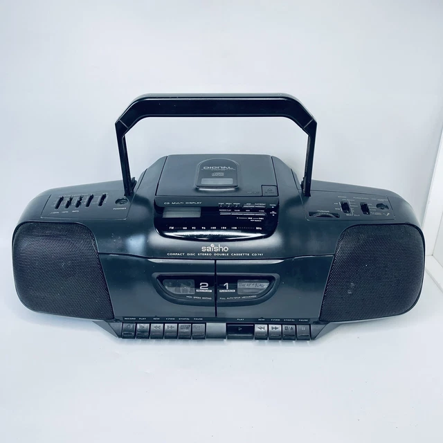 VINTAGE SAISHO BOOMBOX CD797 CD Player Cassette Radio for PROP SPARES ...