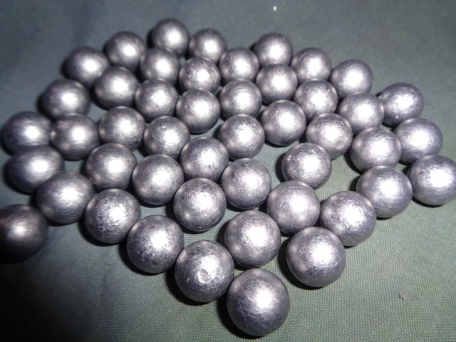 100 BALLES RONDE cal 31 - .315 (8,00 mm) plomb pur roulées et ...