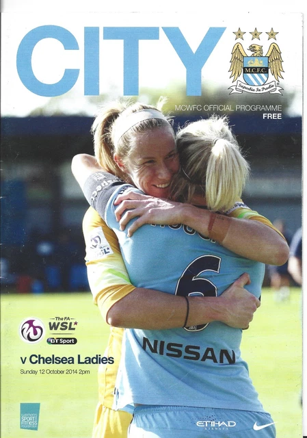 2 X MANCHESTER City v Chelsea womens programmes all listed £2.24 ...