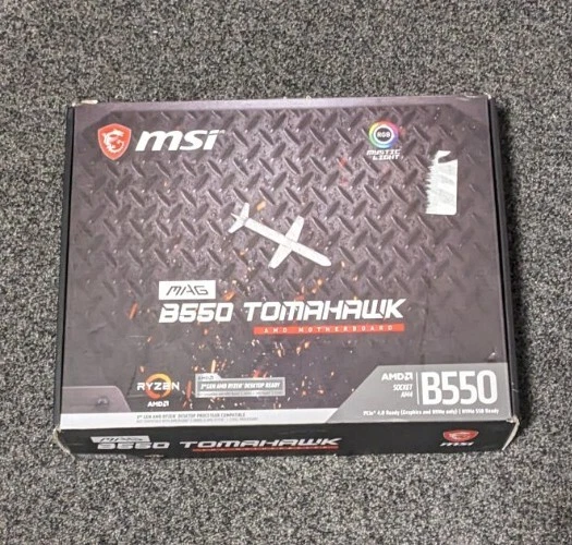 MSI MAG B550 TOMAHAWK Motherboard AMD AM4 For Ryzen 3000/5000 (READ ...