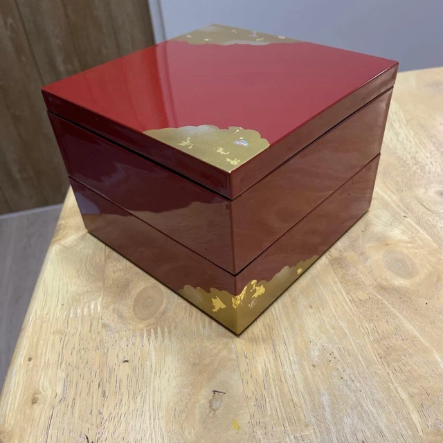 BOÎTE JUBAKO SAIKO Gold Leaf Craft Yamato Two Tier EUR 244,91 - PicClick FR