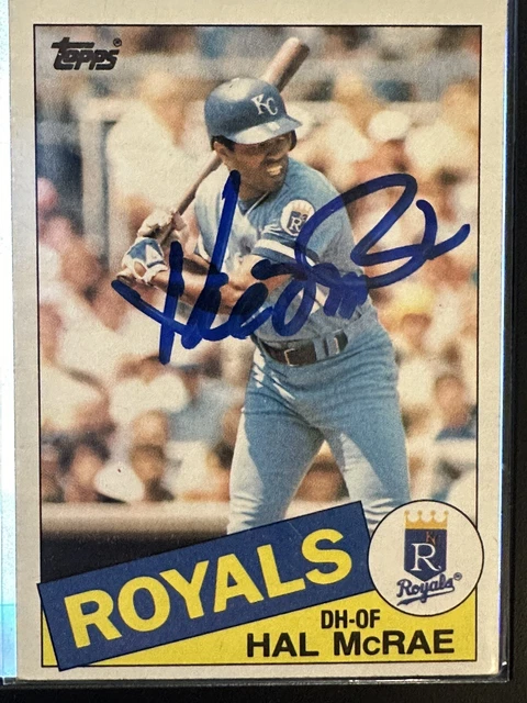 1985 TOPPS HAL McRae KC Royals Card #773 - Autographiée EUR 36,44 ...