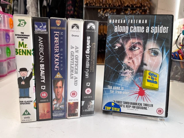 COLLECTION OF 6 Vintage VHS Tape Films & Animated TV Series Cert U - 18 ...