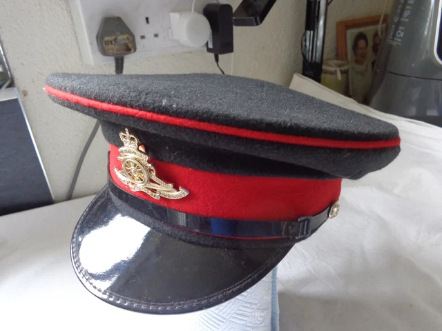 BRITISH ARMY NO1 No2 Peak Cap Dress Uniform Black Red Royal Hat ...