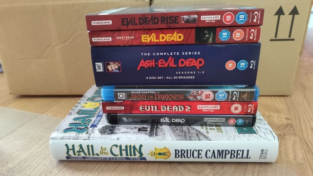 BRUCE CAMPBELL THE Evil Dead Bundle 4k And Blu-ray And Signed Book ...