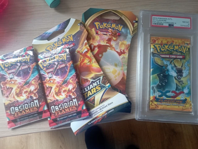 POKÉMON CHARIZARD GRADED Booster Pack Plus Extras Bundle Rare Psa XY ...