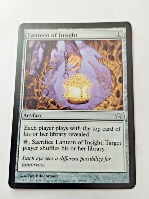 MTG LANTERN OF Insight Fifth Dawn 135/165 régulier rare - non circulé EUR 2,06 - PicClick FR