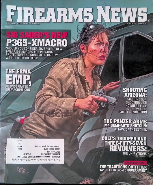 FIREARMS NEWS MAGAZINE October 2022 Issue 20 The ERMA EMP, Sig Sauer ...