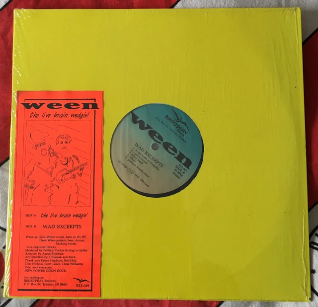 WEEN THE LIVE Brain Wedgie! / Wad Excerpts VINYL LP BirdO'Pray Rec 1988 ...