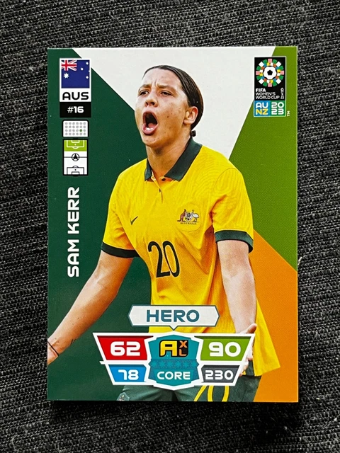 ADRENALYN CARD PANINI Fifa Women World Cup 2023 Sam Kerr Australia # 16 ...