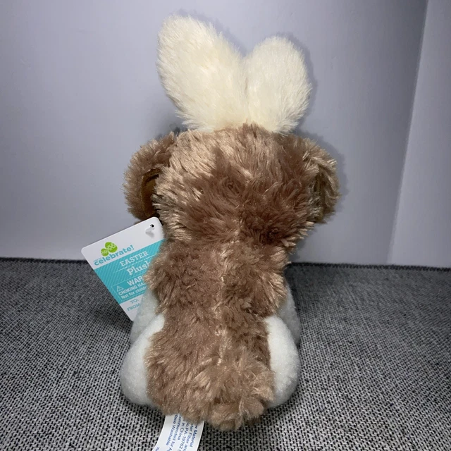 WALMART BROWN WHITE Puppy w/ Bunny Ears Dog Plush Stuffed Animal $31.03 ...