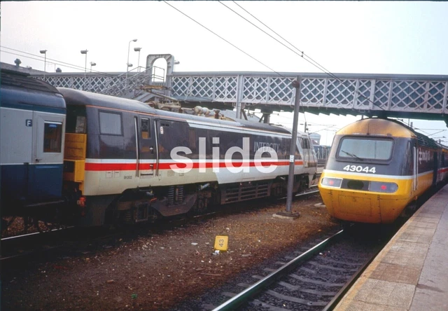 BRITISH RAIL ELECTRIC Locomotive 91002 Hst 43044 1989 Original Slide ...