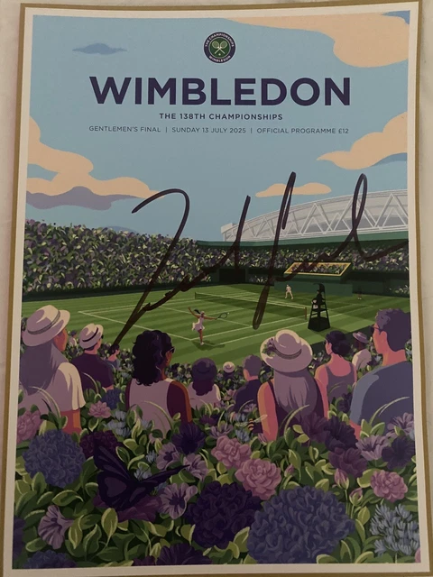 SIGNED DAY 14 Wimbledon Championships 2025 Official Programme Gentlemen ...