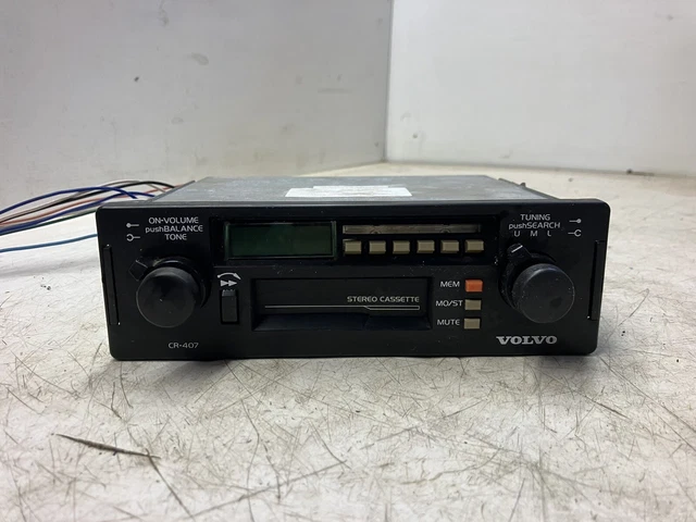 VINTAGE VOLVO CR-407 Radio Cassette Player, Tape Player, Head Unit, 760 ...