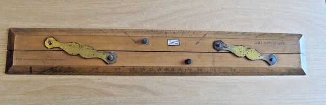RARE ANTIQUE PARALLEL Navigation Rule by H.Hughes & Son Ltd Circa 1884 ...