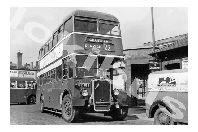 BUS PHOTOGRAPH LINCOLNSHIRE ROAD CAR DBE 188 [2116] Newark '60 £1.25 ...