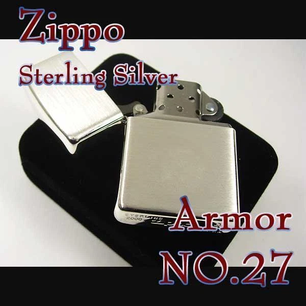 ZIPPO STERLING SILVER 925 27 Armor Armor Hairline Finish $863.50 ...