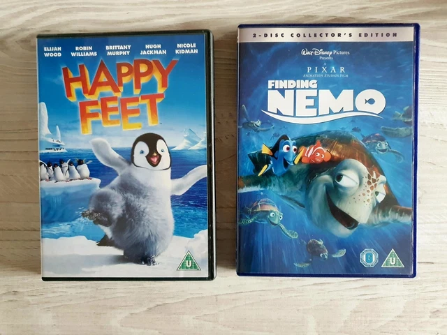 HAPPY FEET & Disneys Finding Nemo DVD Kids Animated Movies £3.60 ...