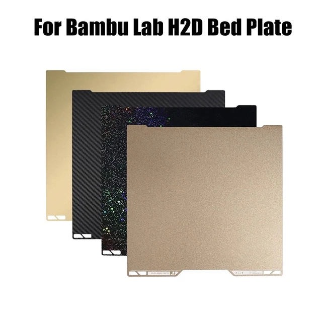 FOR BAMBU LAB H2d Bed Plate PEI Sheet Textured Double Sided Heatbed ...
