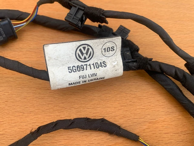 VW GOLF MK7 Parking Sensors Wiring Loom Rear Bumper (2013-2020) Genuine ...