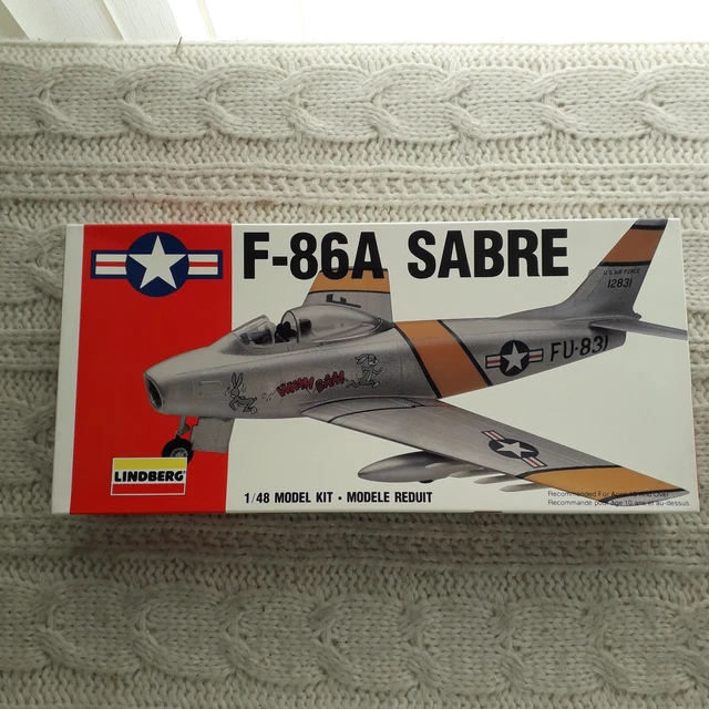 LINDBERG 70553 1:48 Scale North American F-86A Sabre Plastic Model Kit ...