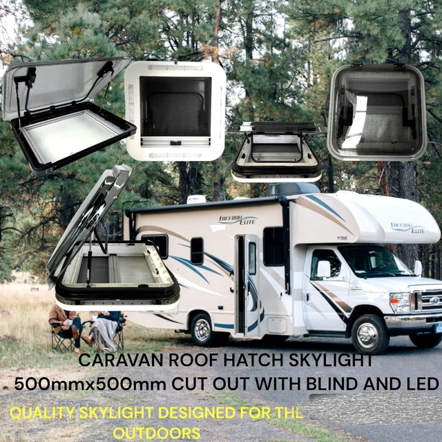 FINCH SUITABLE CARAVAN MOTORHOME RV ROOF HATCH SKYLIGHT 500mm X 500mm ...