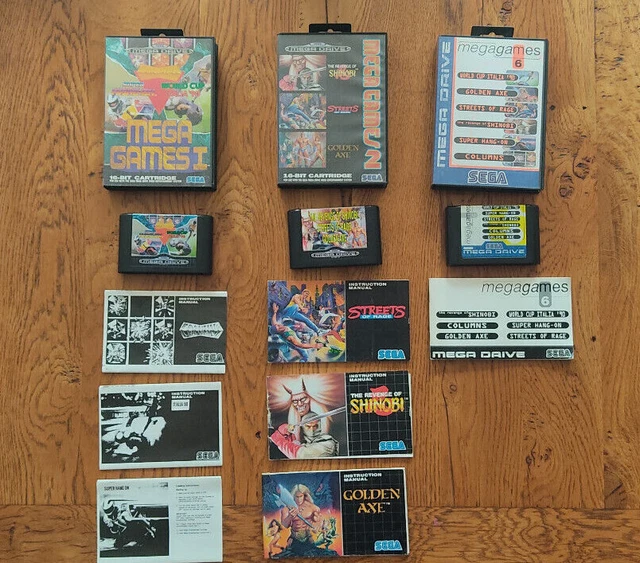 PACK SEGA MEGA Drive Mega Games 1, Mega Games 2 et Mega Games 6 EUR 51 ...