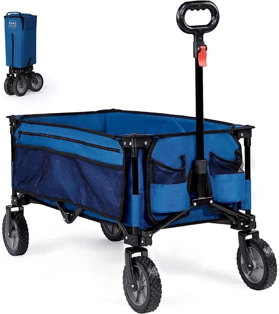 TIMBER RIDGE FESTIVAL Trolley on Wheels, Folding Wagon Camping Cart ...