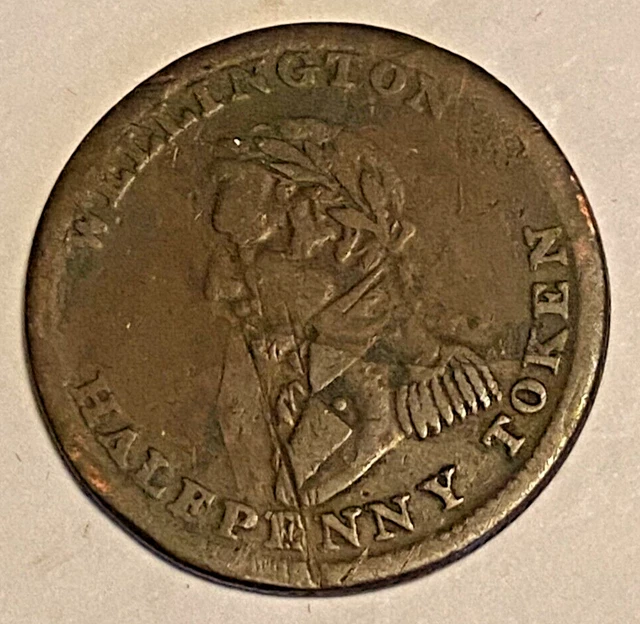 1814 CANADA UK Wellington Halfpenny Token £12.99 - PicClick UK