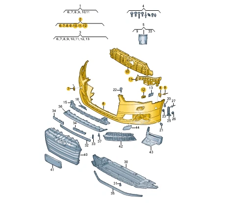 AUDI A6 C8 Front Bumper 4G0807065ASGRU NEW GENUINE £770.00 - PicClick UK