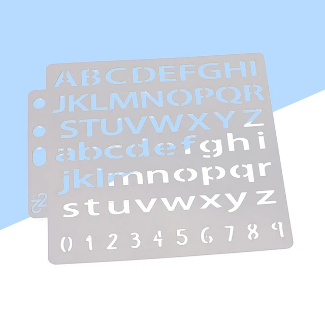 ALPHABET LETTER DRAWING Stencils Easy Stencil Drawings Art Craft ...