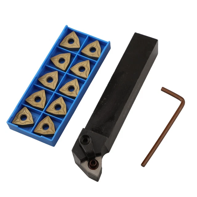 ENSEMBLE D'OUTILS DE tournage de tour en fonte support MWLNR20K08 + 10 inserts W EUR 45,67 ...