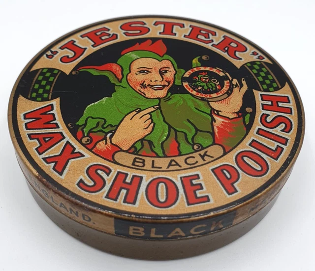 RARE JESTER WAX Shoe Polish Tin 1930's Fortune & Co England $64.30 ...