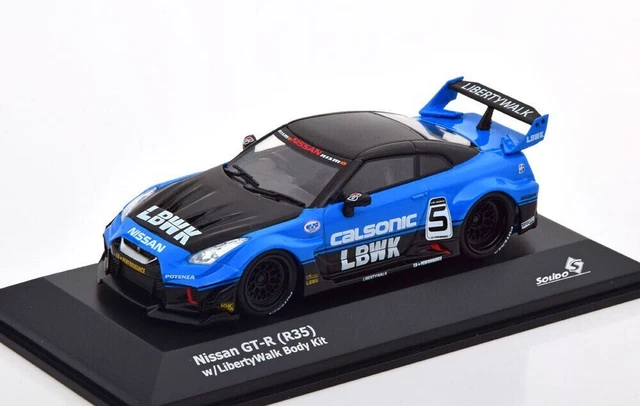 NISSAN GTR R35 Liberty Walk Body Kit Calsonic, 1/43, Solido EUR 22,45 ...