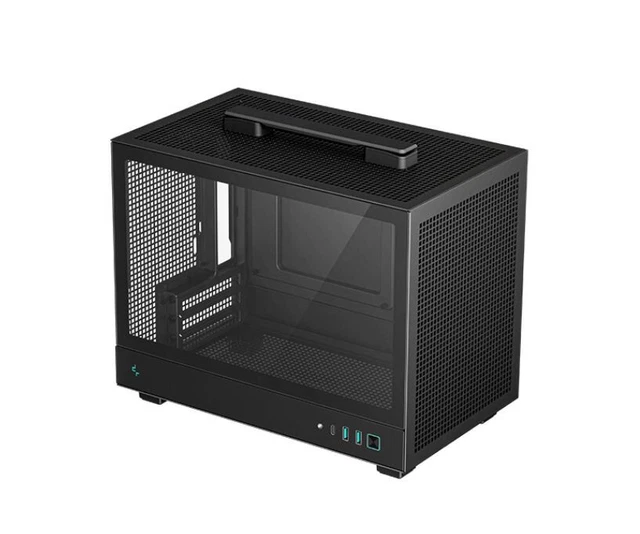 DEEPCOOL CH160 ULTRA-PORTABLE Mini-ITX Case, Mesh and Glass Panels $199 ...