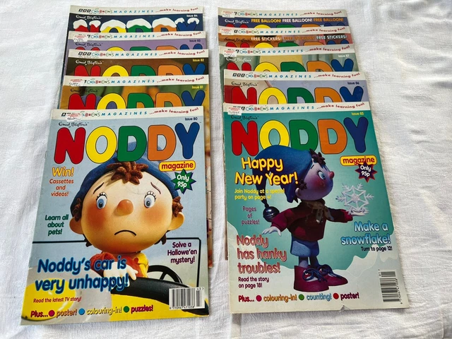 BBC ENID BLYTON'S Noddy Magazines No.80,81,82,83,84,85,86,87,88 and 89 ...