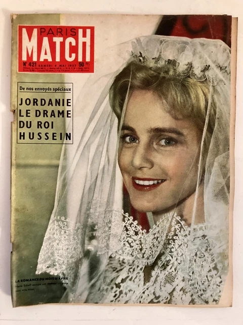 PARIS MATCH N°421 4/5/1957 MARIA SCHELL MARILYN MONROE HUSSEIN LIZ ...