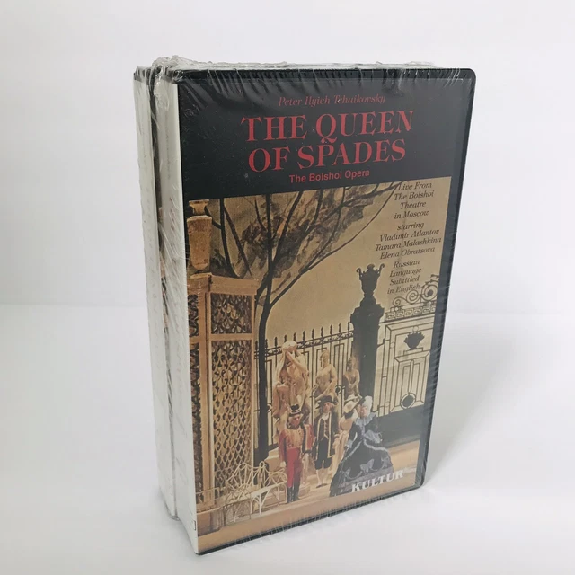 TCHAIKOVSKY QUEEN OF Spades Bolshoi Opera Moscow VHS Tapes Kultur ...