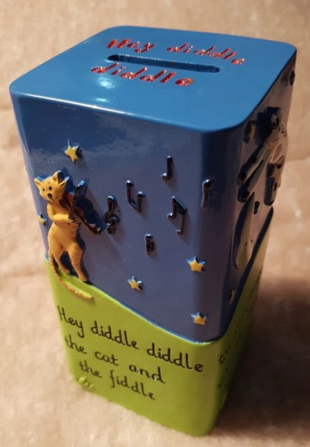 MONEY BOX NURSERY Rhyme Collection - Hey Diddle Diddle, Baby Gift £4.99 ...