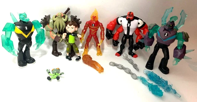 BEN 10 ACTION Figures 5" diamond head four arms mixed bundle job lot ...