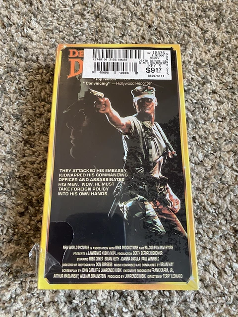 DEATH BEFORE DISHONOR VHS TAPE 1987 80'S WAR ACTION MOVIE RARE - New ...
