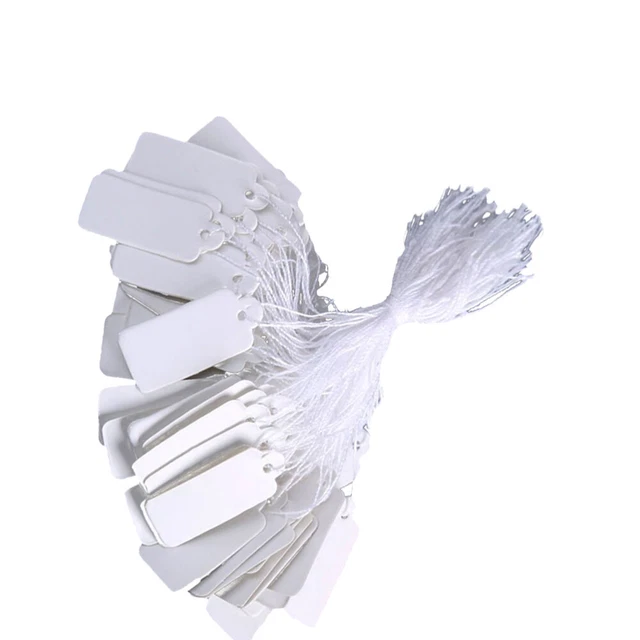 190 PCS ETICHETTE Di Carta Kraft Cartellini Dei Prezzi Con Cordoncino ...