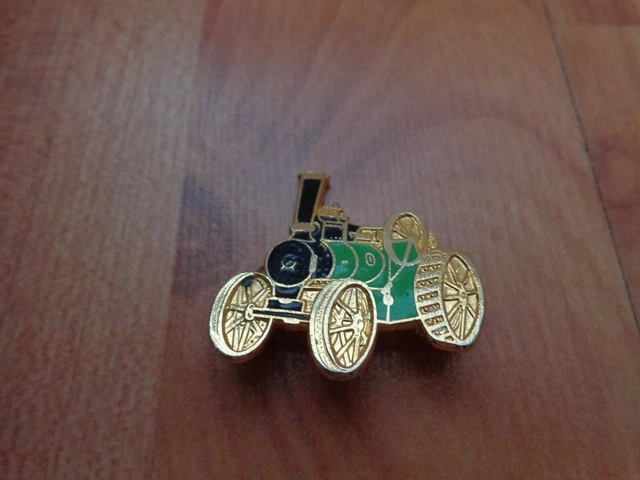 VINTAGE CLASSIC ROAD Roller Steam Traction Engine Enamel Pin Badge Htf ...